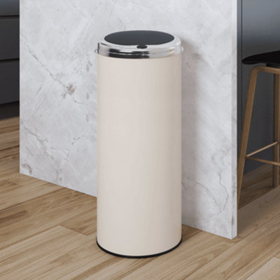 Inmotion 50L Cream Stainless Steel Kitchen Waste Dust Bin