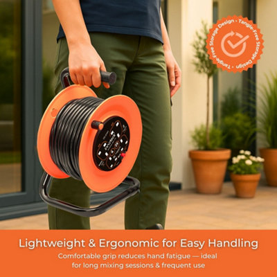 Innoteck 4 Socket 25M Cable Reel 13A with Thermal Cut Out