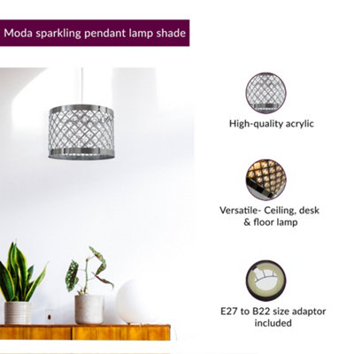 Innoteck Acrylic Moda Sparkly Ceiling Pendant Shade