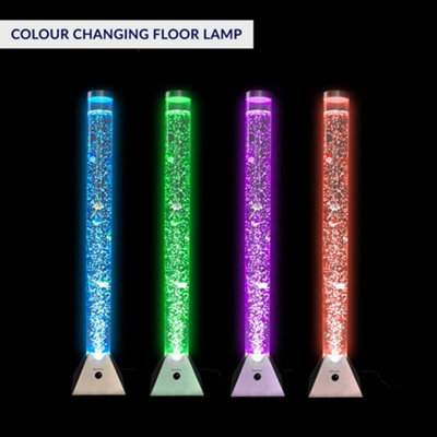 Innoteck Color Changing Bubble Fish Floor Lamp LED Aquarium Night Light ...