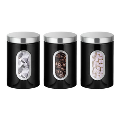 Innoteck Essentials 3pc Stainless Steel Kitchen Canister Set with ...