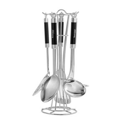 Buy Innoteck Essentials 5pc Stainless Steel Cooking Utensil Set with ...