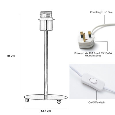 Innoteck Essentials Copper Desk Lamp Holder - Rose Gold