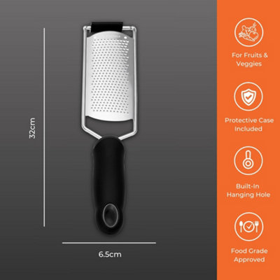 Innoteck Essentials Stainless Steel Grater with Protective Case.