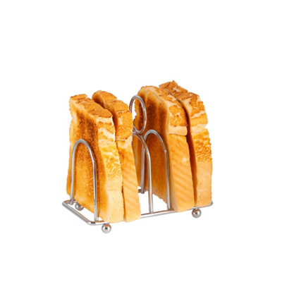 Innoteck Essentials Toast Rack with 6 Bread Slice Slots - Chrome