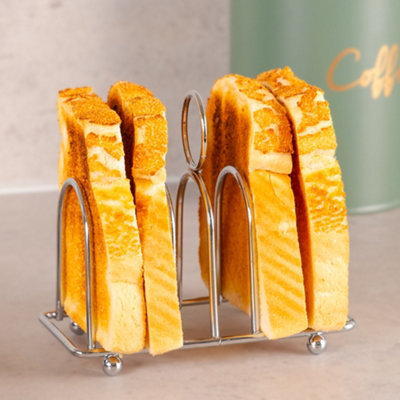 Innoteck Essentials Toast Rack with 6 Bread Slice Slots - Chrome
