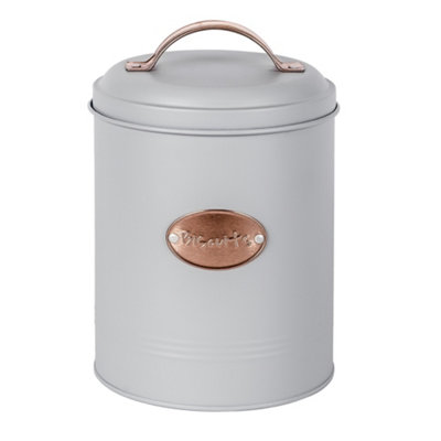 Innoteck Essentials Vintage Biscuit Tin with Copper Lid