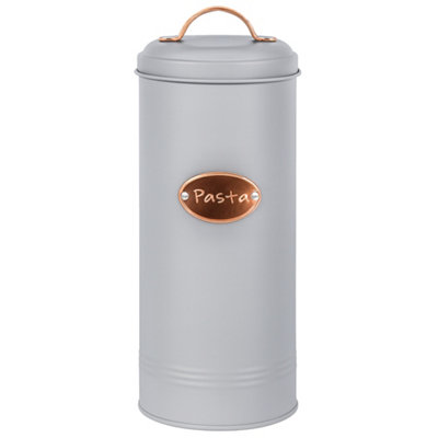 Innoteck Essentials Vintage Pasta Tin with Copper Handle.