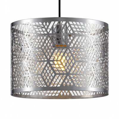 Innoteck Geometric Light Shade - Chrome Metal