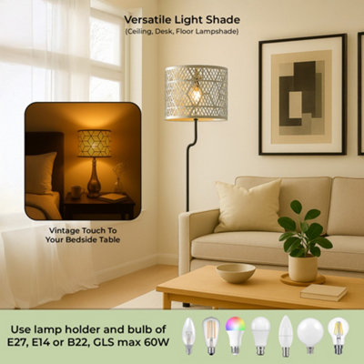 Innoteck Geometric Light Shade - Chrome Metal