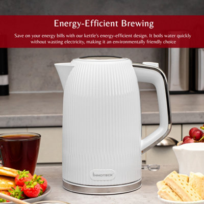 Innoteck Kitchen Pro 1.7L Cordless Ridged Electric Kettle - 3KW Fast ...