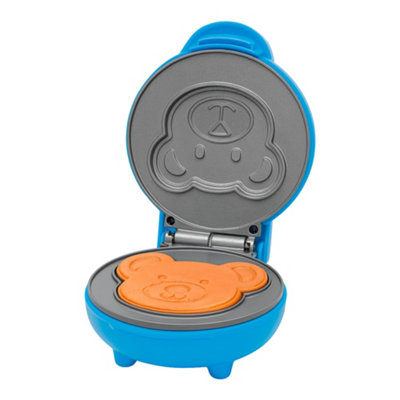 Innoteck Kitchen Pro Bear-Shaped Waffle Maker - Blue