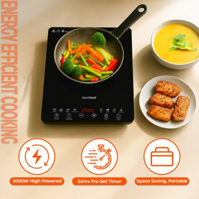 Innoteck Kitchen Pro Single Digital Induction Hob -8 Pre-sets ...