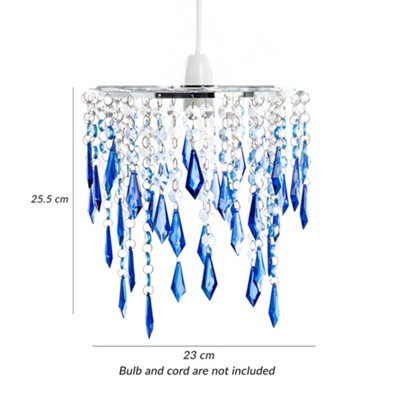 Innoteck Ocean Ceiling Chandelier Acrylic Lightshade - Blue