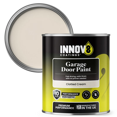 Innov8 Coatings Garage Door Paint - Clotted Cream - 750 ml - Satin Finish