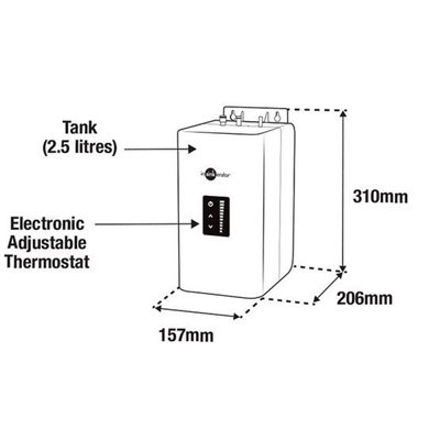 InSinkErator 45096 Neotank Instant Hot Water Tank - Tank only