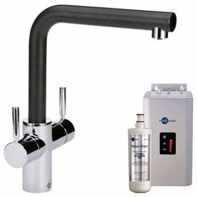 Insinkerator Anthracite 3-in-1 Boiling Water Kitchen Tap with Neo Tank ...
