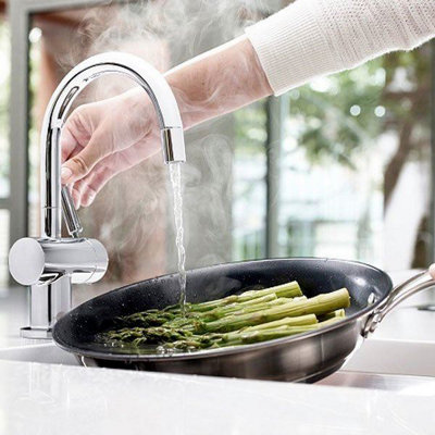 INSINKERATOR HC3300 STEAMING HOT & FILTERED COLD WATER CHROME TAP ONLY ...