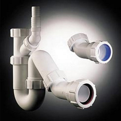 Insinkerator Universal Waste Disposal Plumbing Kit, White, Easy-Fit ...