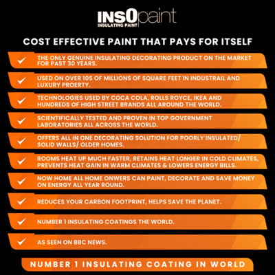 InsOpaint Exterior Masonry Paint, Heat Reflecting, Insulating ...