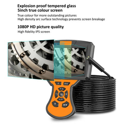 Inspection Endoscope 5.5mm Handheld Dual Lens Waterproof 1080P HD ...