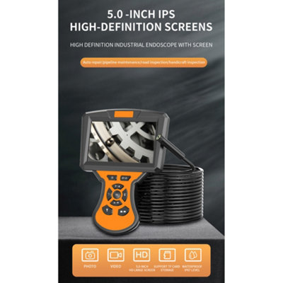 Inspection Endoscope 5.5mm Handheld Dual Lens Waterproof 1080P HD ...