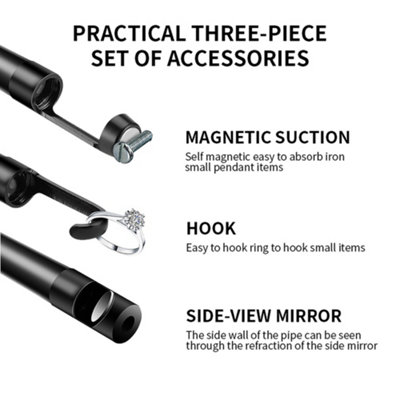 Inspection Endoscope 5.5mm Handheld Dual Lens Waterproof 1080P HD ...