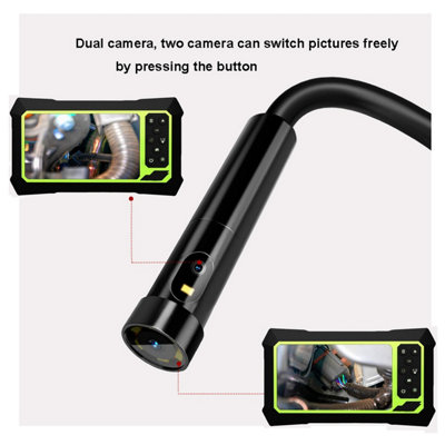Inspection Endoscope Dual Lens 5.5mm Waterproof 1080P HD Borescope ...