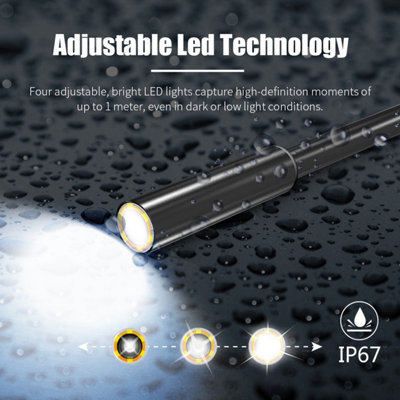 Inspection Endoscope Dual Lens 5.5mm Waterproof 1080P HD Borescope ...