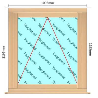 INSTALLED 1095mm (W) x 1195mm (H) Wooden Stormproof Window - 1 Window ...