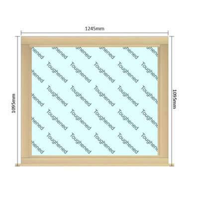 INSTALLED 1245mm (W) x 1095mm (H) Wooden Stormproof Window - 1 Window ...