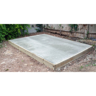 INSTALLED - 28ft x 10ft (8.53m x 3.05m) Concrete Base / Pad / Shed Base ...