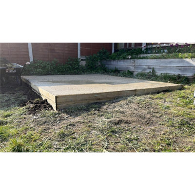 INSTALLED - 7m x 5m (22.97ft x 16.40ft) Concrete Base / Pad / Shed Base ...