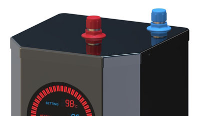 Instant Boiling Water Tap Hot Water Tank 2.4L LED Digital Touch Screen ...