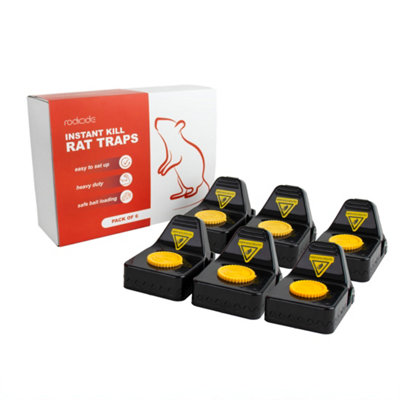 Instant Kill Rat Trap 6 Pack Reusable Pest Management | DIY at B&Q