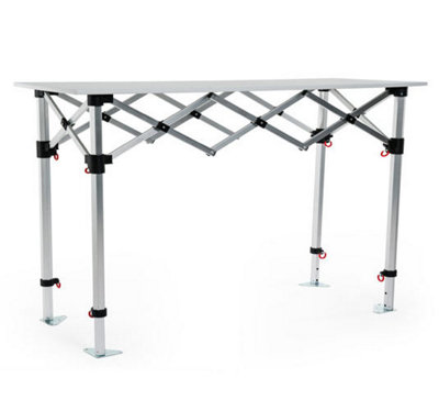 Instant Shelter 1.5m Concertina Table With Blow Moulded Top | DIY at B&Q