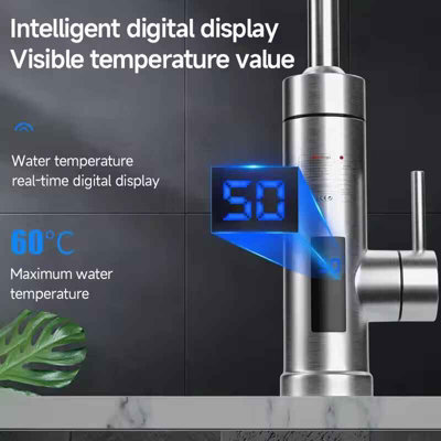 Instant Tankless Water Heater Faucet , 220V Stainless Steel Hot Water Tap