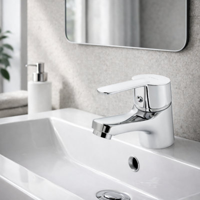 Instinct S12 Mono Basin Mixer Chrome No Waste - Solid Brass Single ...