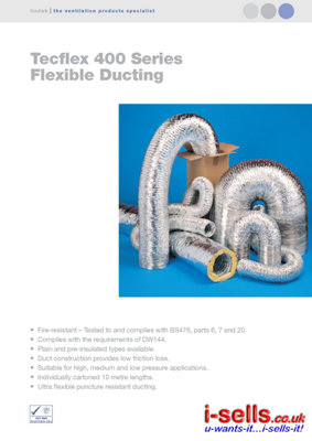 Insulated Aluminium Flexible Ducting - 10M - 125mm
