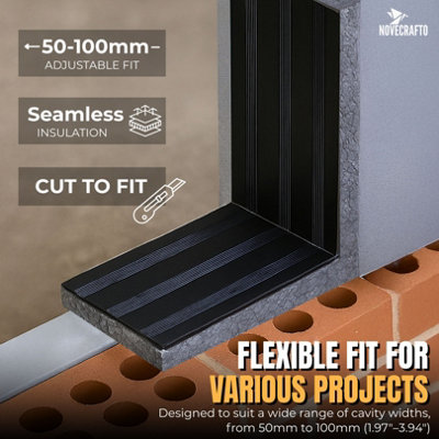 Insulated Cavity Closer 1.2m Pack of 5 with 6m Coverage - Adjustable ...