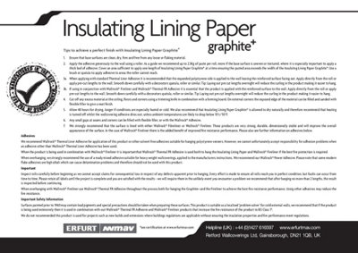 Insulating Lining Paper Graphite
