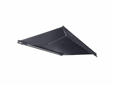 INT400 - Half Cassette Retractable Garden Patio Awnings Manual, Grey ...