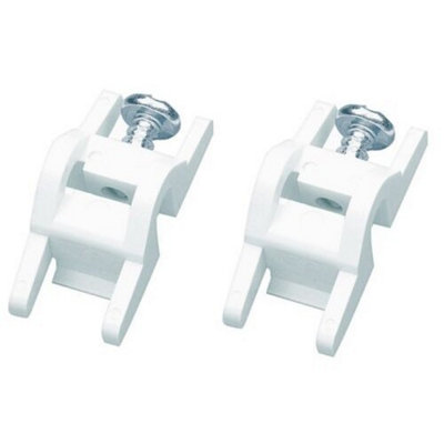 Integra Monorail & Decorail End Stop (Pack of 2) White/Silver (One Size)