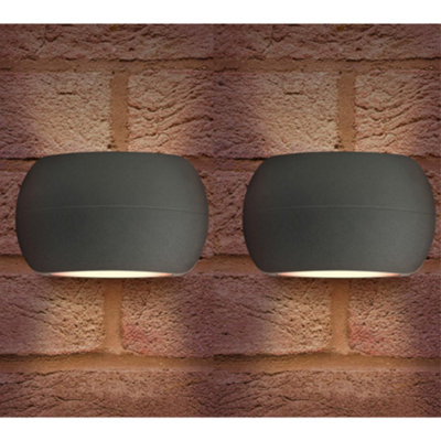 Integral LED Up Down Outdoor Wall Light: Twin Pack - 8.5W, 4000K, IP54 ...