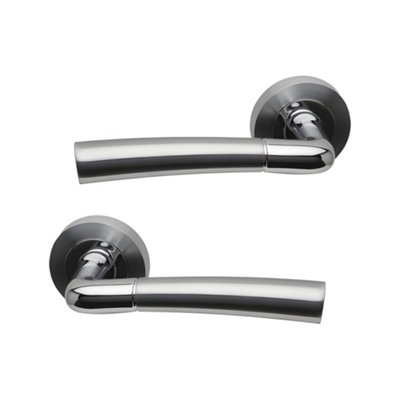 Intelligent Hardware - Internal Door Handle - Pair - Lever on Round ...