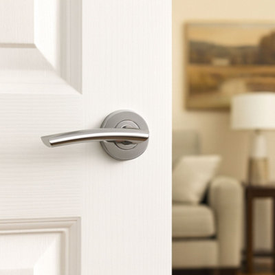 Intelligent Hardware - Internal Door Handle - Pair - Lever on Round ...