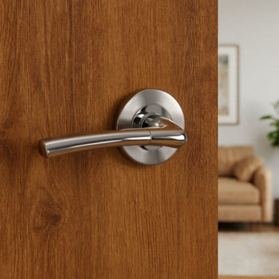 Intelligent Hardware - Internal Door Handle - Pair - Lever on Round ...