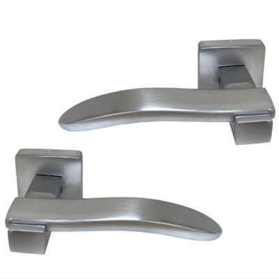Intelligent Hardware - Internal Door Handle - Pair - Lever on Square ...