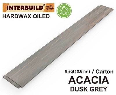 Interbuild Acacia Solid Wood Wall Panels 1219 x 152 x 10 mm, 5-Pack ...