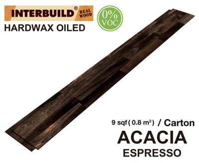 INTERBUILD ACACIA SOLID WOOD WALL PANELS 1219 X 152 X 10 MM, 5-PACK ...